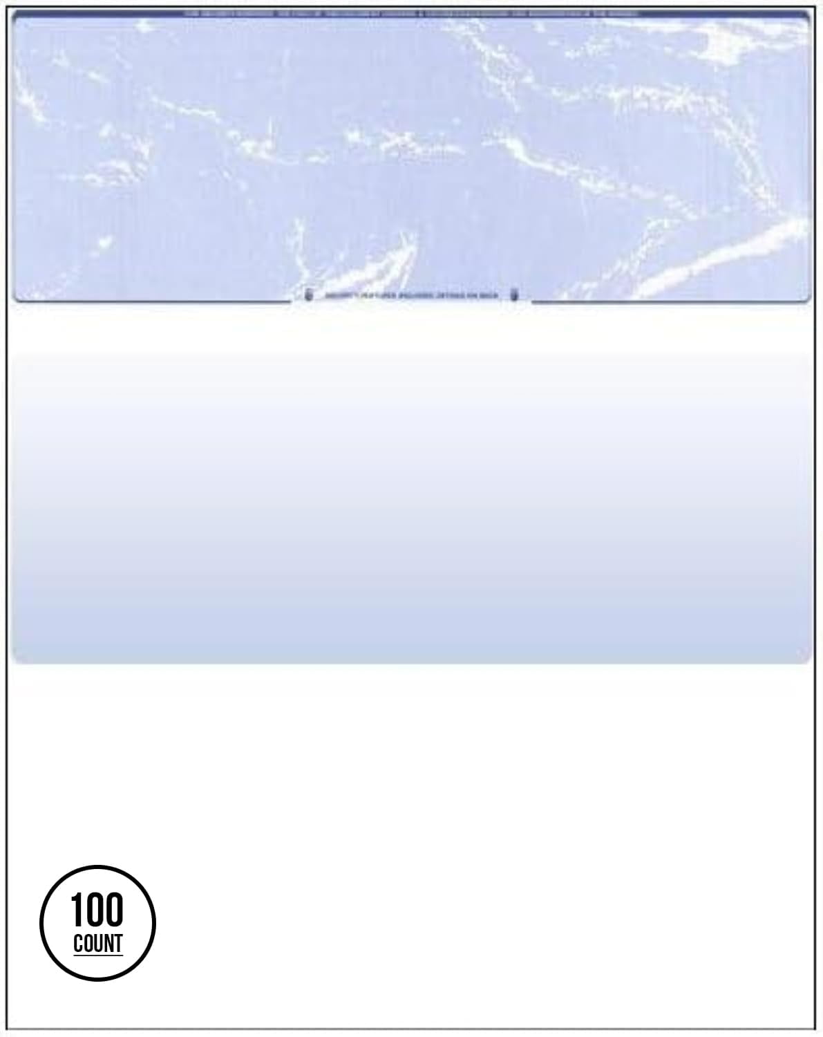 Compuchecks Check on Top Blank Check Paper - 100 Pack, Quick-Books ...