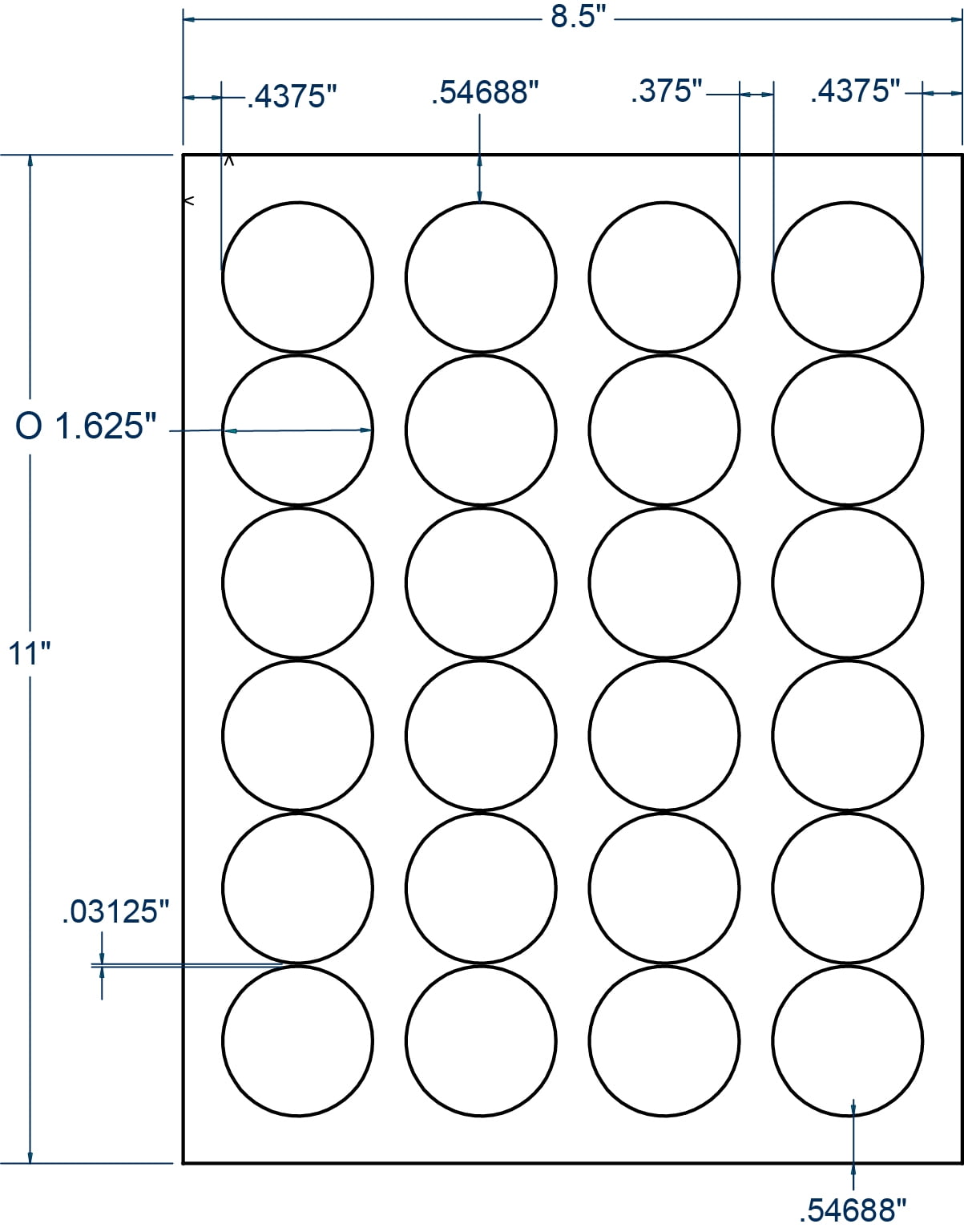 Compulabel 310307, Circular Labels 1-2/3 White Round Label For Dot ...