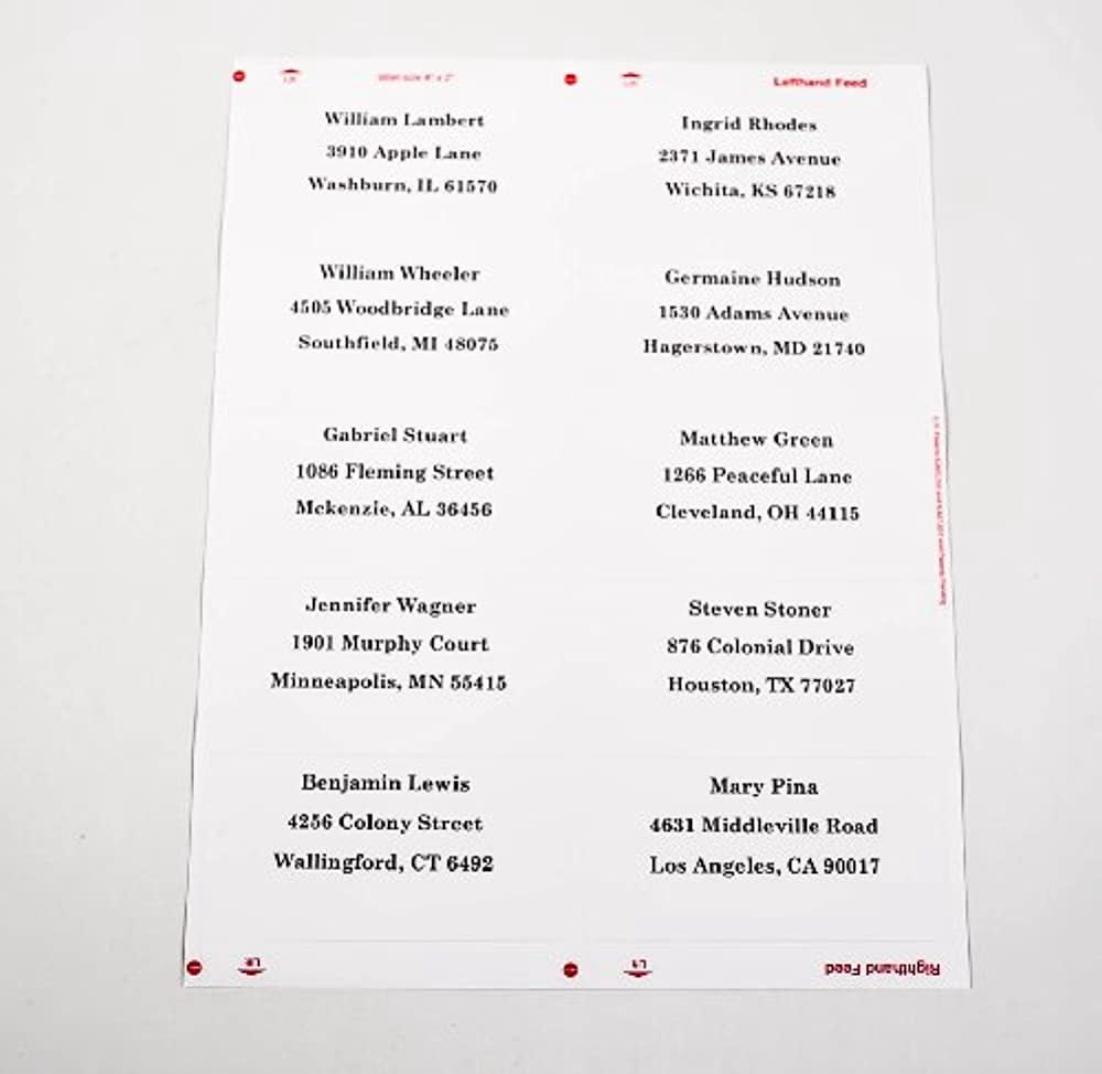 Compulabel 312107, 4" x 2" Labels (100 Sheets) Comparable to Avery ...