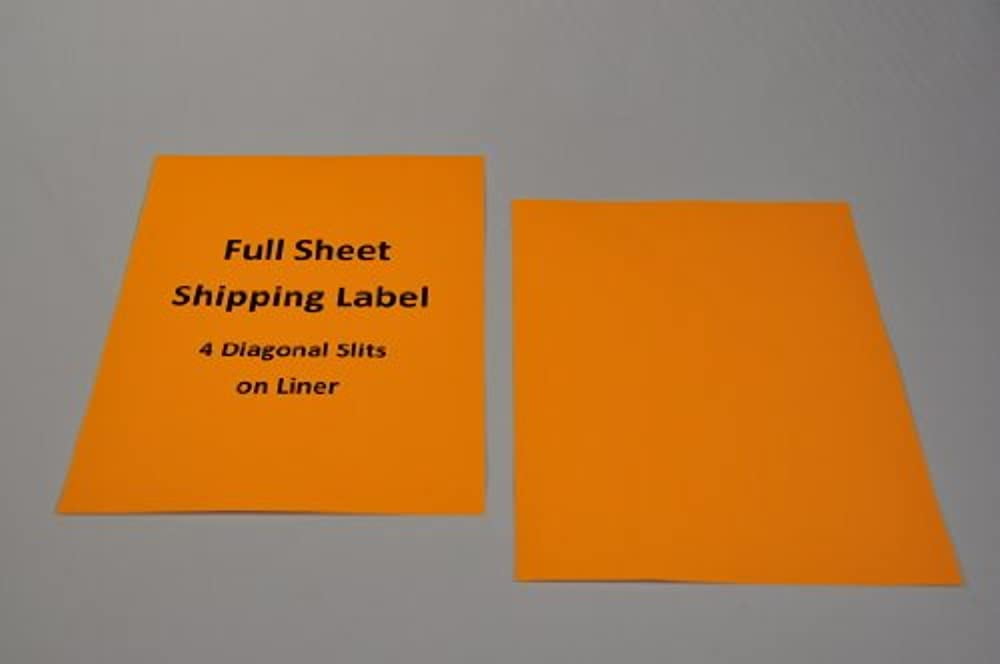 Compulabel 313301 Fluorescent Orange Full Sheet Labels for Laser ...