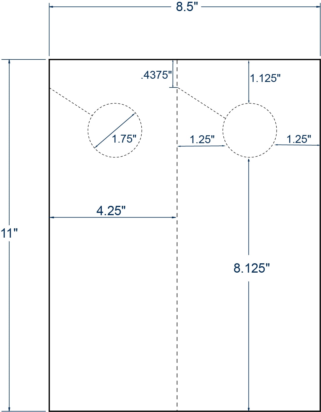 Compulabel 431201, 4-1/4" x 11" Laser/Inkjet 7 pt. Door Hanger Cards ...