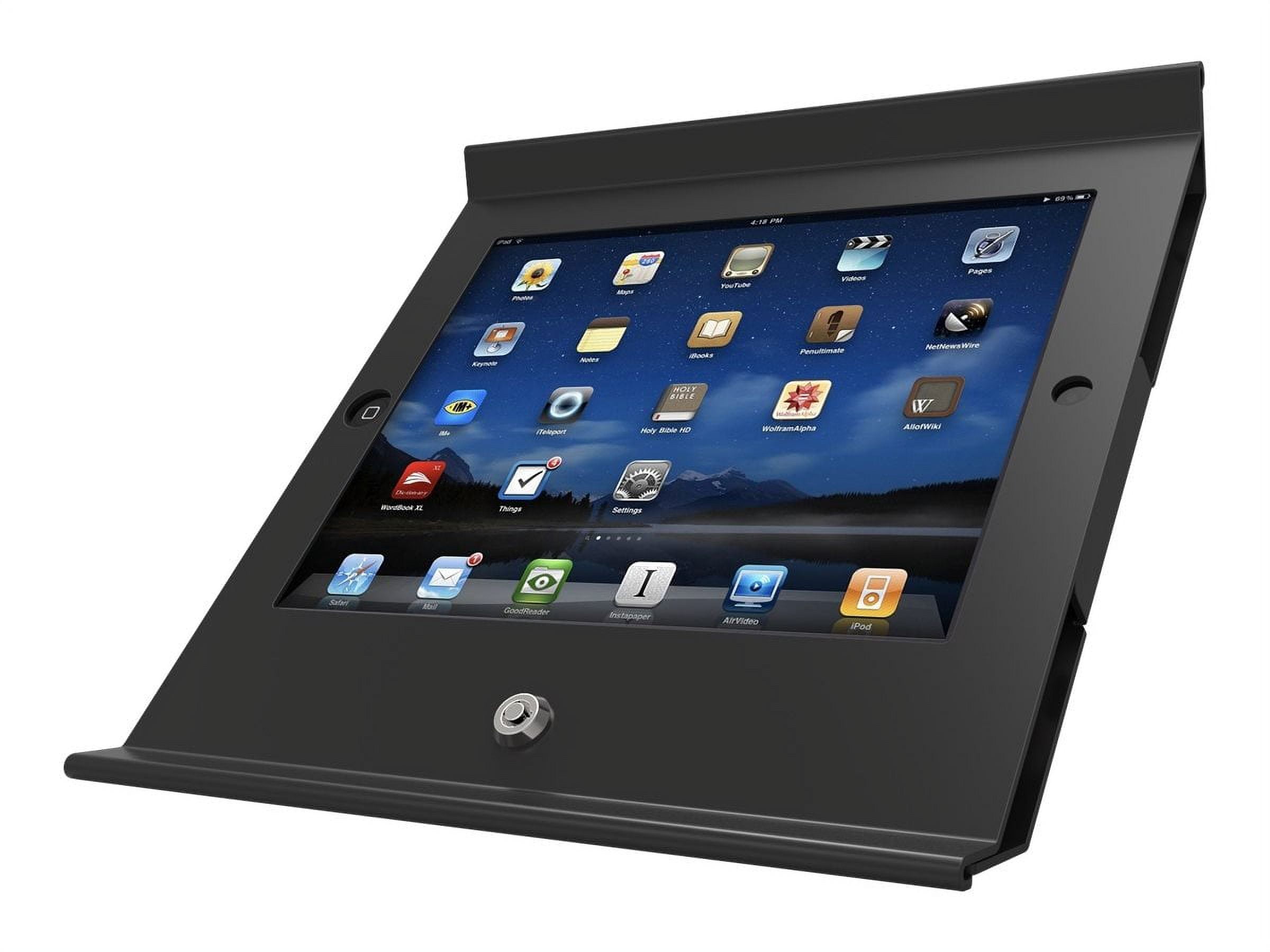 Compulocks iPad Secure Slide POS Wall Mount / Kiosk Black - Enclosure ...