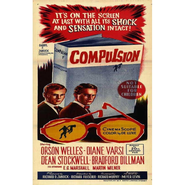 Compulsion - movie POSTER (Style B) (11" x 17") (1958) - Walmart.com
