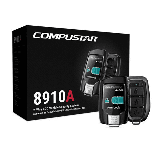 Compustar CS8910-A All-in-One 2-Way LCD Car Alarm & Security System ...