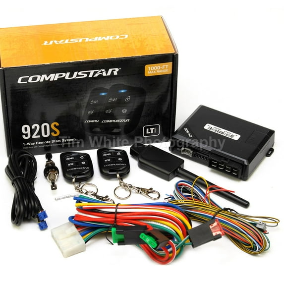 Compustar CS920-S Vehicle Engine Starter Kit: 1-Way 1000-ft Auto Remote Car Start & Keyless ...