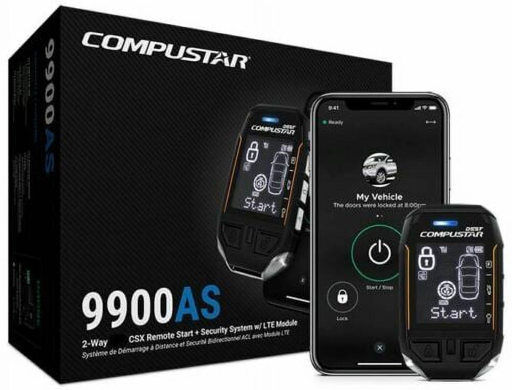 Compustar CSX9900-AS 2-Way CSX Remote Start + Security Kit with Car ...