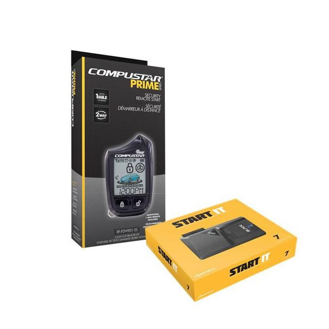 Compustar RF2W901SS Prime 901 5 Button 2 Way 1 Mile RF Kit Remote ...