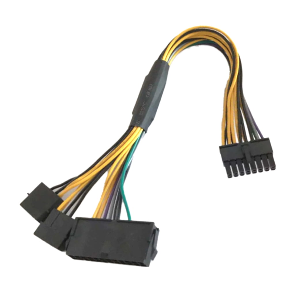 Computer ATX24Pin+2x4Pin Connectors to 16Pin Adapter Cable Durability Copper Design for PC ...