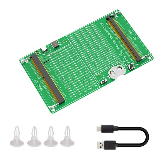 Computer Adapter Board with Laptop SO DDR4 DDR5 Memory Testing Card PCB ...