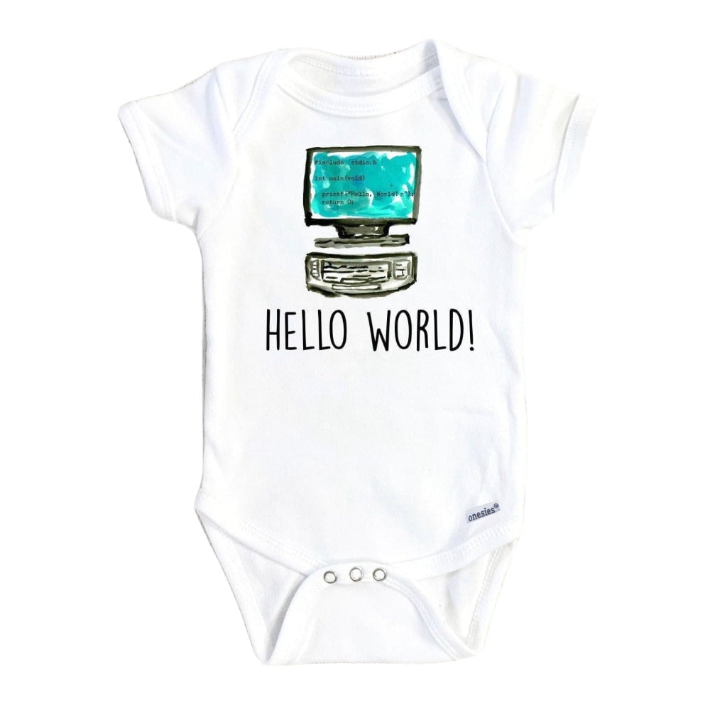 Computer Bodysuit Baby Boy Girl Clothes Infant Bodysuit Funny Cute ...