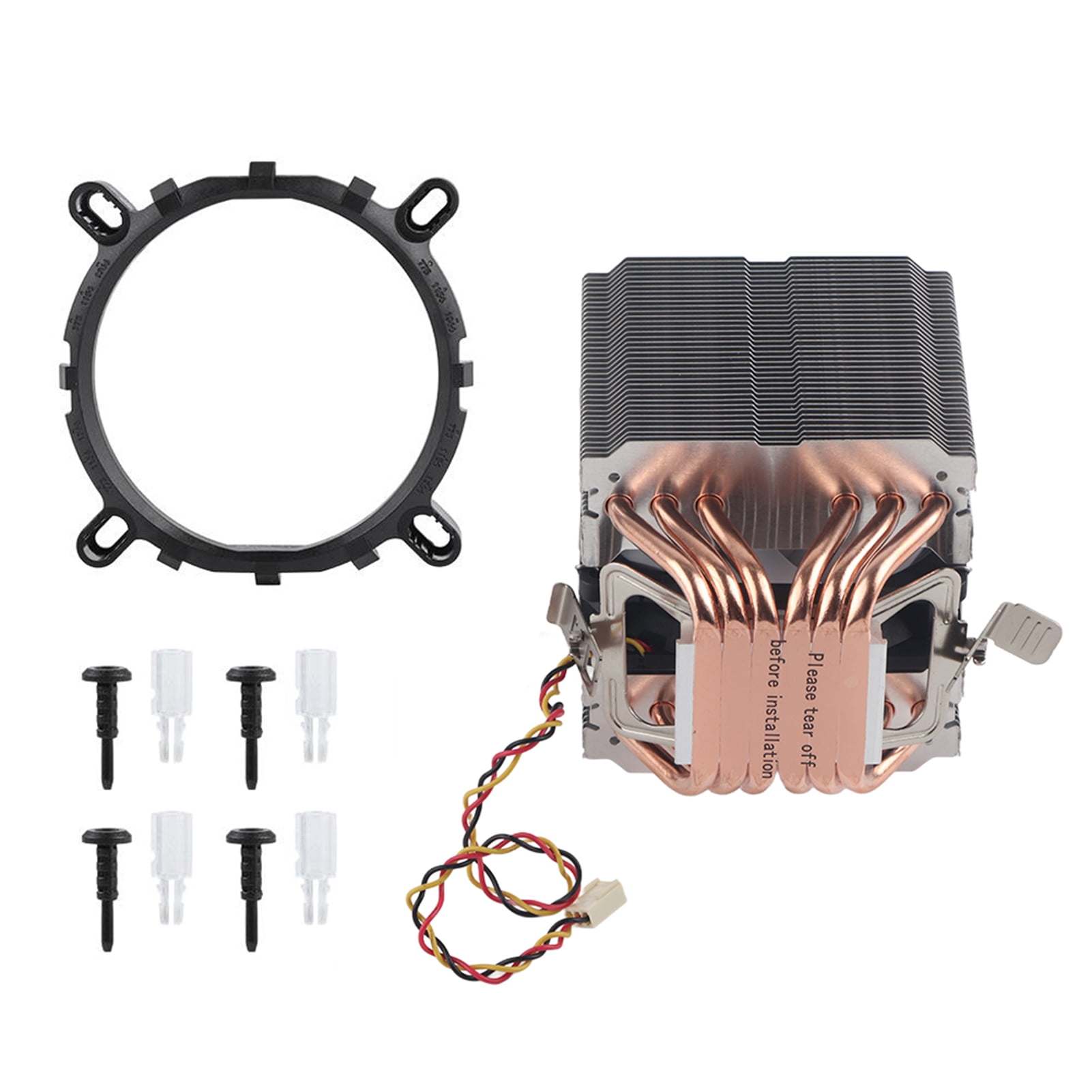 Computer CPU Fans Cooler Heat Sink 6 Heatpipe For Intel LGA 1156/1155 ...