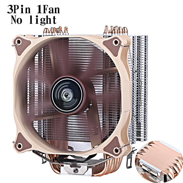 Computer CPU Processor Cooling 120mm Fan PC 6 Heat Pipe Tower Radiator ...