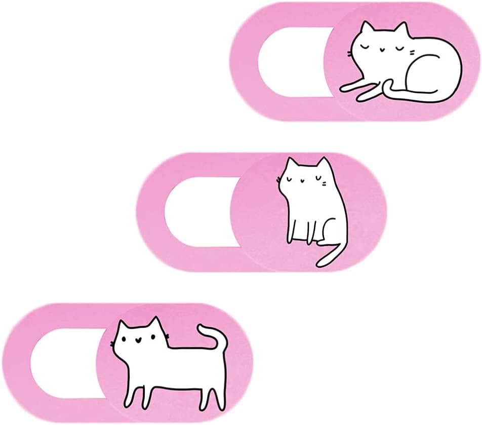 Computer Camera 3pcs Webcam Cover Slide Adorable Cat Tablet Camera ...