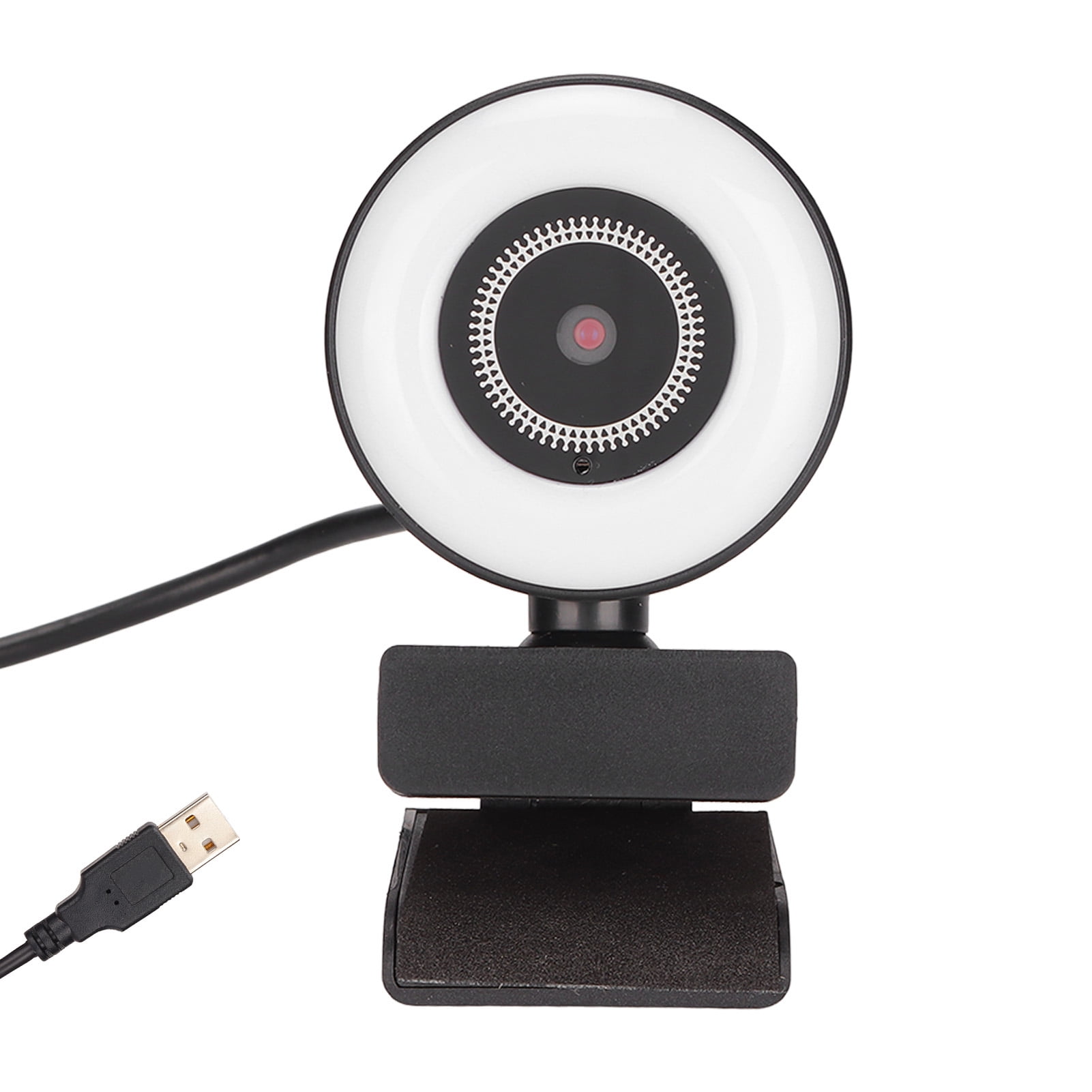 Computer Camera HD 1080P Supplementary Lighting Flexible Rotate USB ...