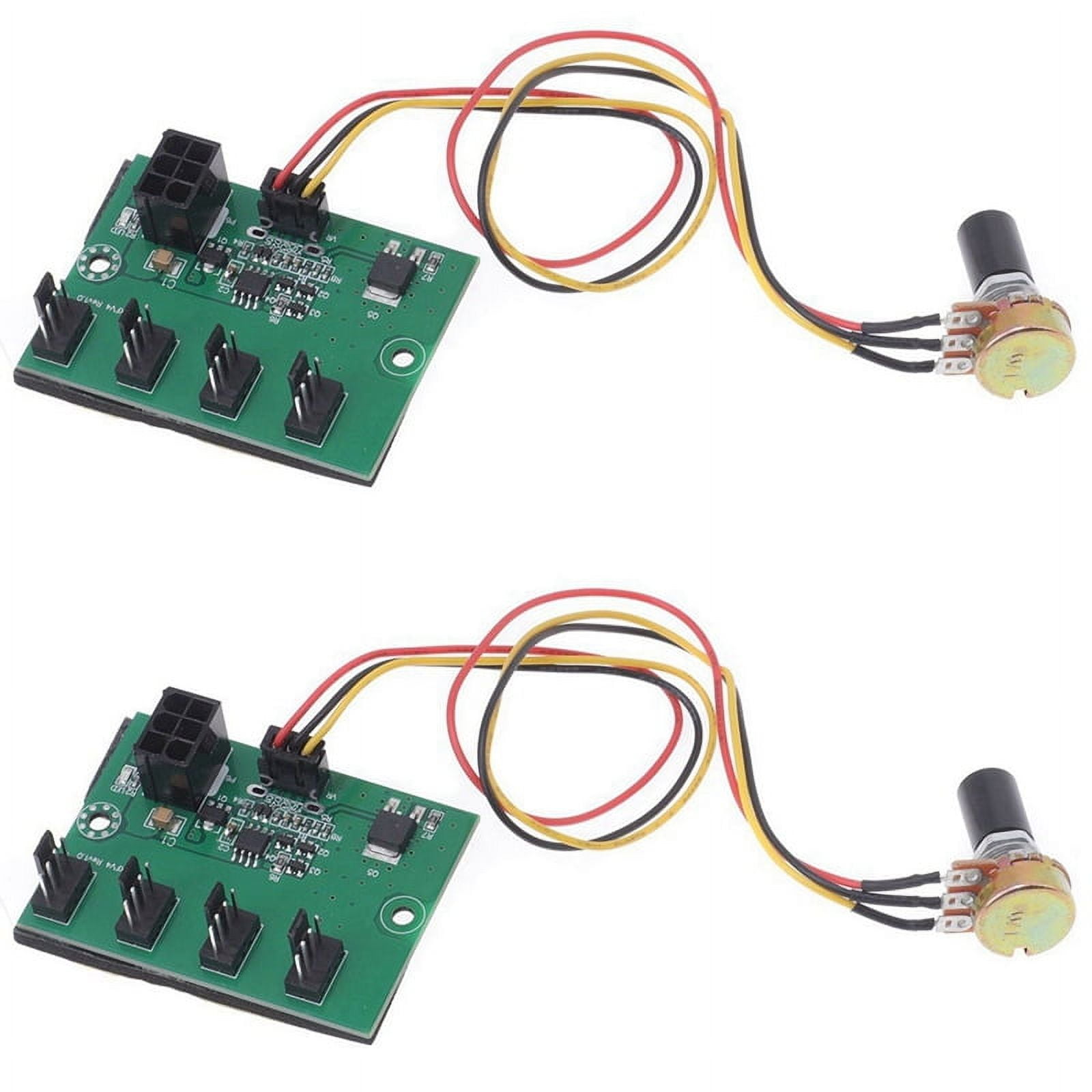 Computer Case DC12V Miner Fan Speed Controller 4-Channel Fan Hub 6Pin ...