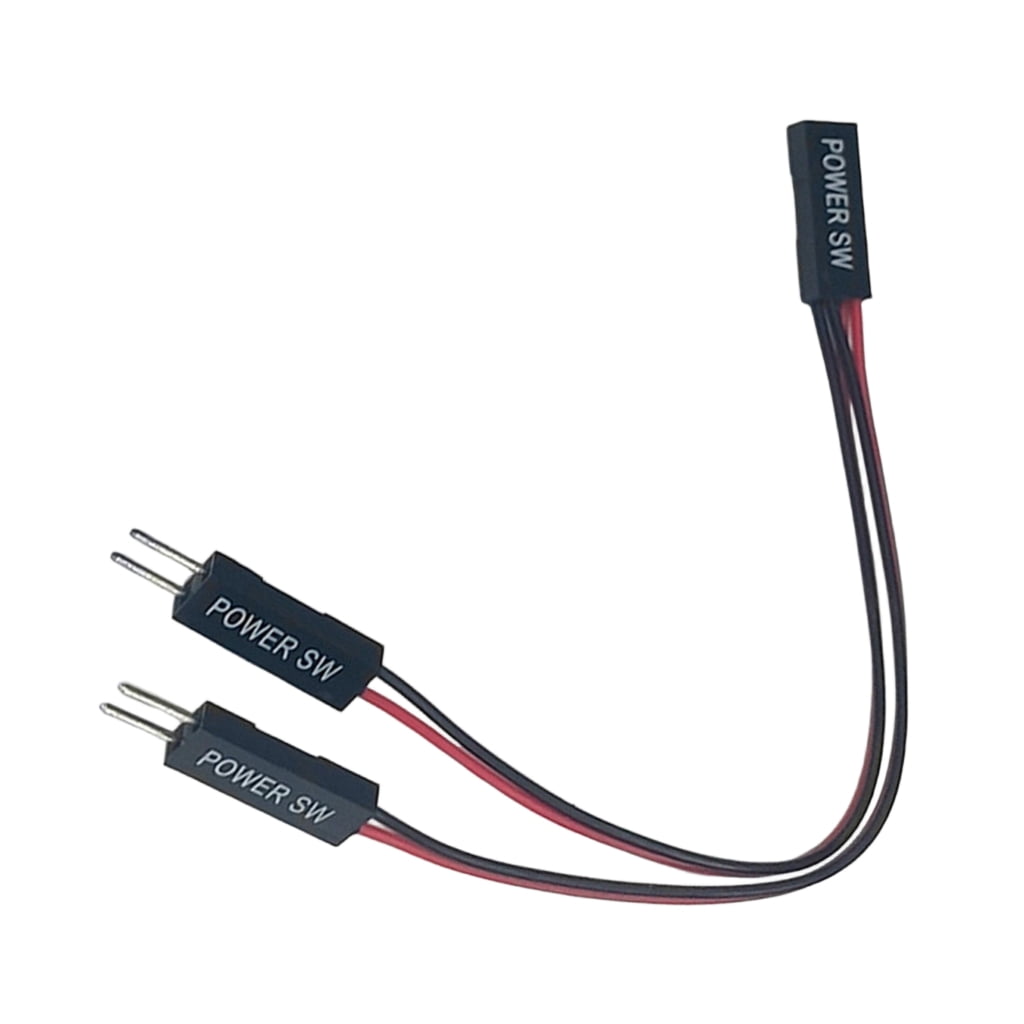 Computer Case Double Boot Power Switches Splitter Cable For ATXes ...