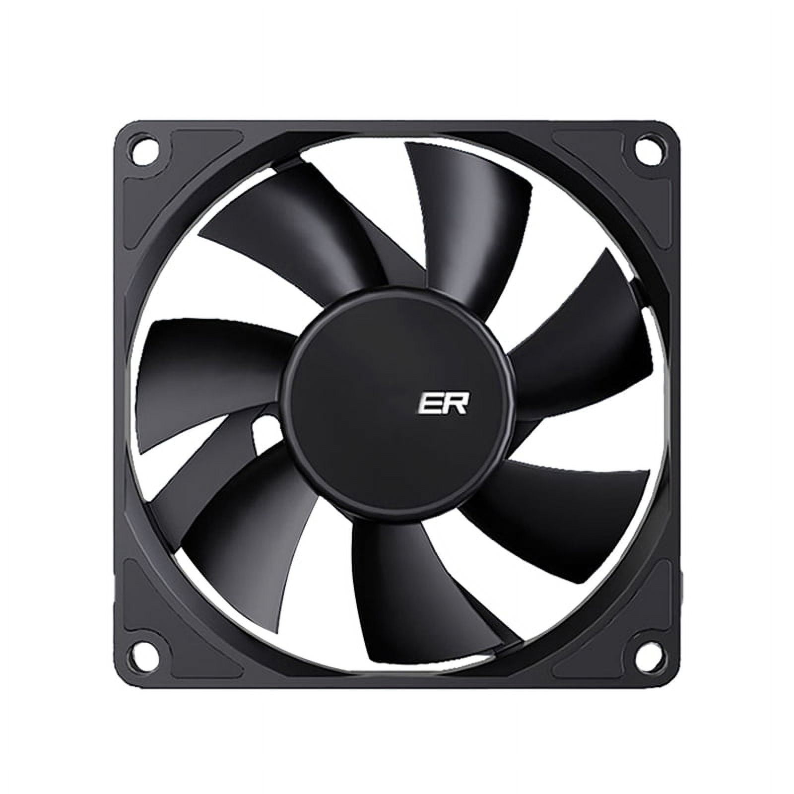 Computer Case Fan 80mm 4-Pin PWM High Airflow Ultra-Thin Cooling Fan ...