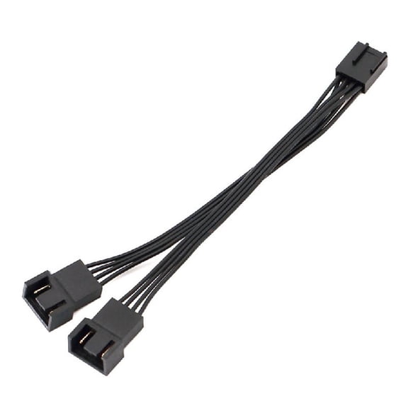 Computer Case Fan Splitter Cable 2Way 4Pin Fan Splitter Thermals For ...