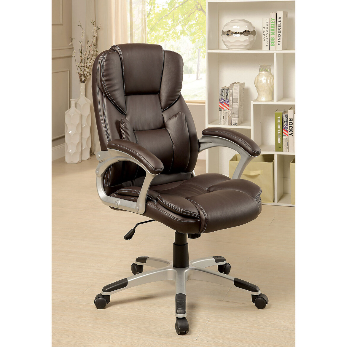 Computer Chair with Widened Armrest and High-Density Foam Support ...
