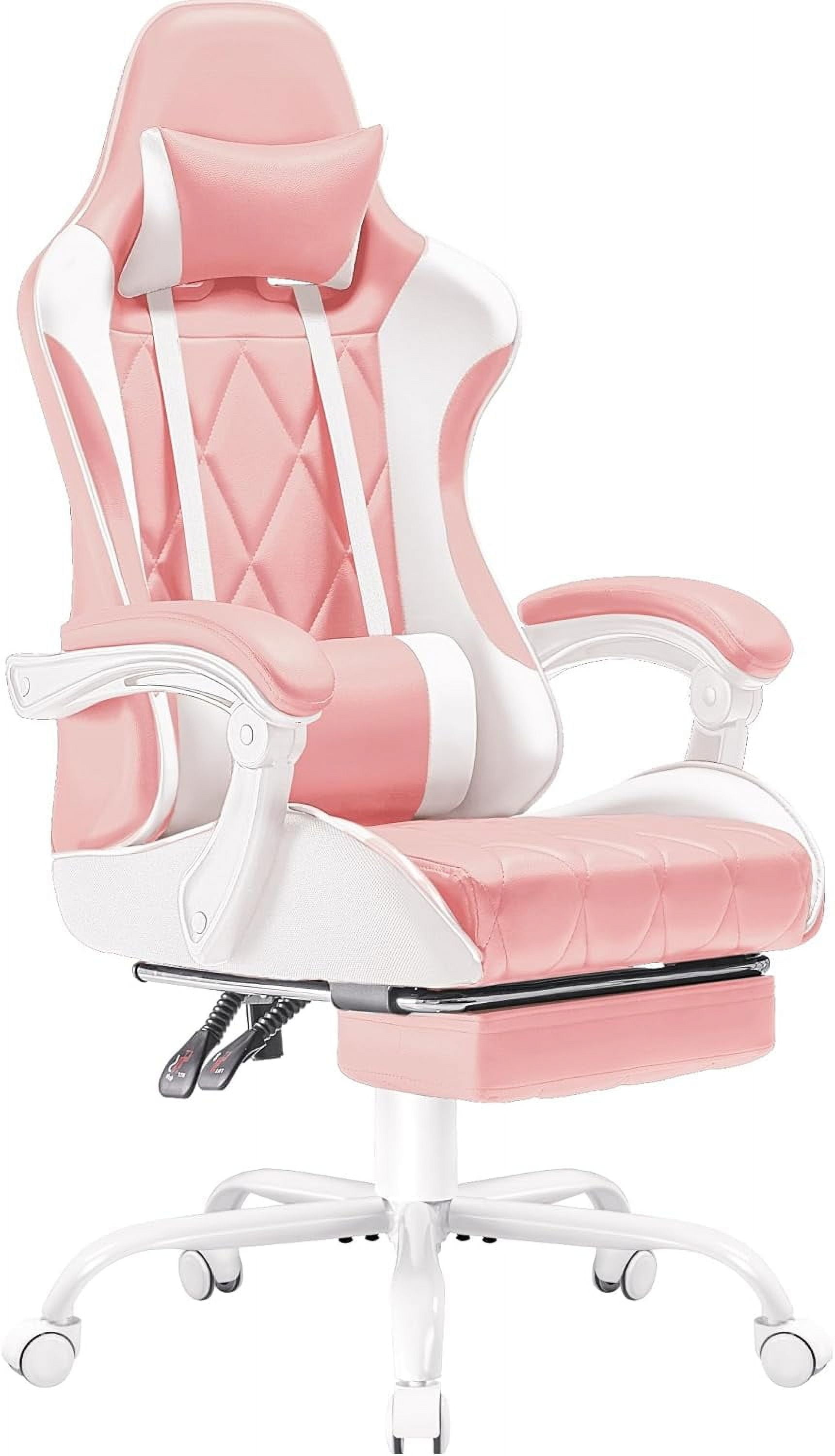 Computer Chair with Footrest and Massage Lumbar Support, Ergonomic High ...