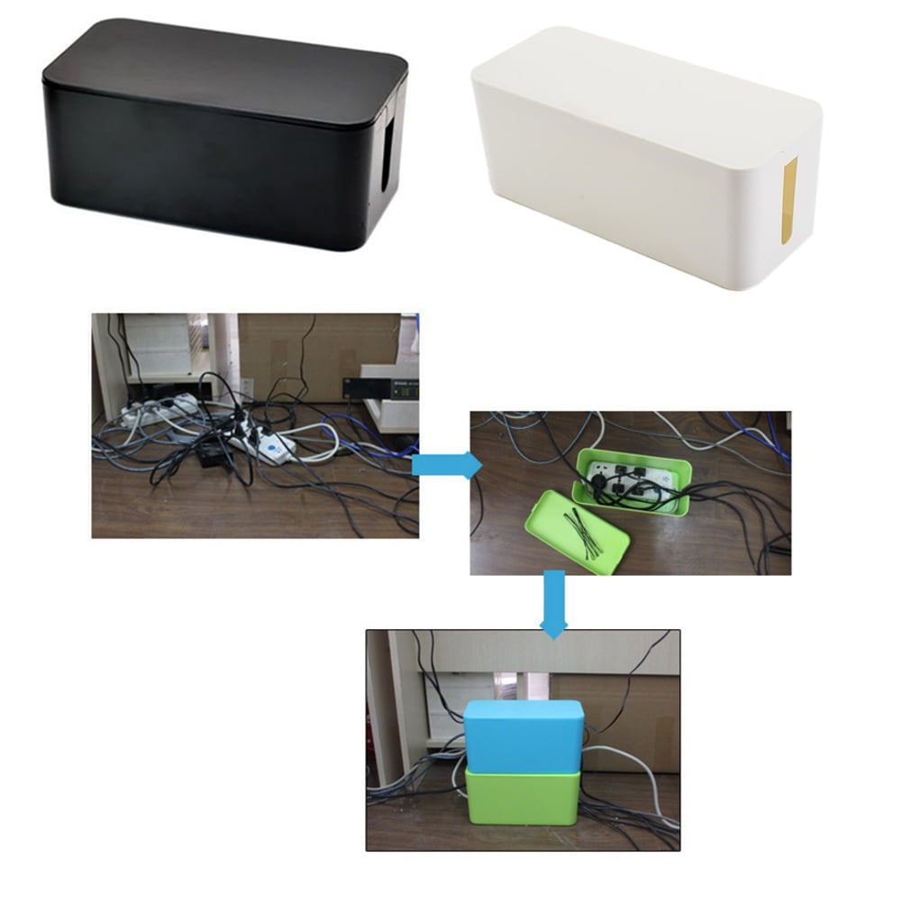 The Wire Power Strip Cover Power Cord Storage Box Electric Cord Storage ...