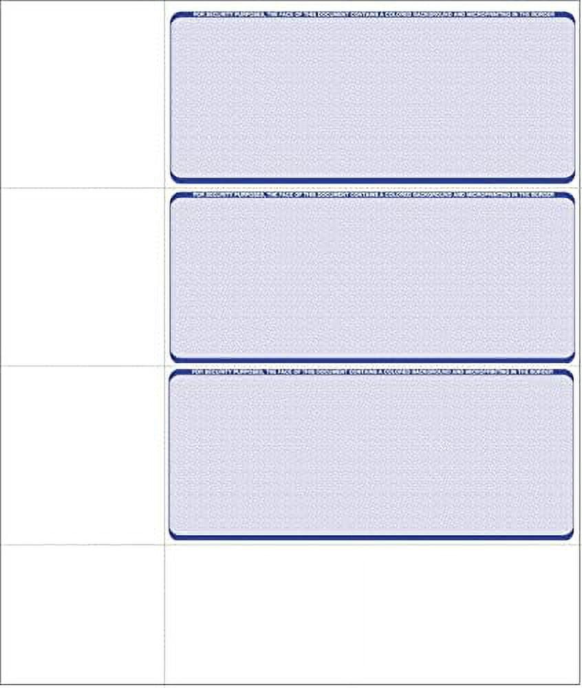 Computer Check Paper - Blank Personal Wallet Checks 3 on a Page ...