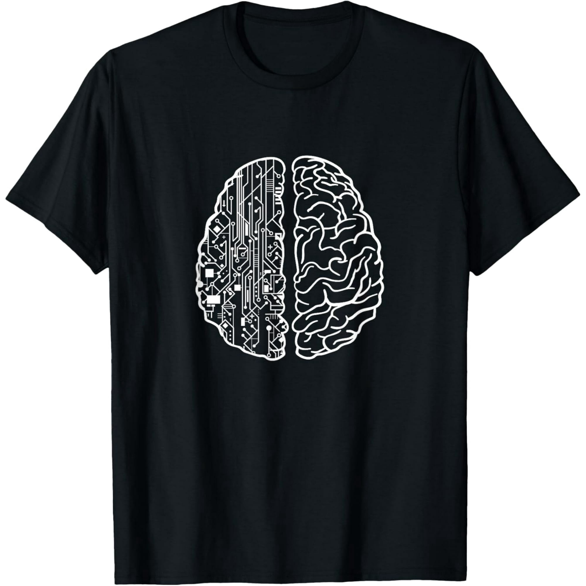 Computer Circuit Brain Graphic for Programmer Coding Unisex Short ...