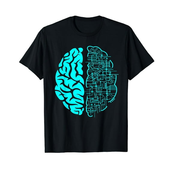 Computer Circuit Digital Brain Gifts For Science Nerds T-Shirt ...