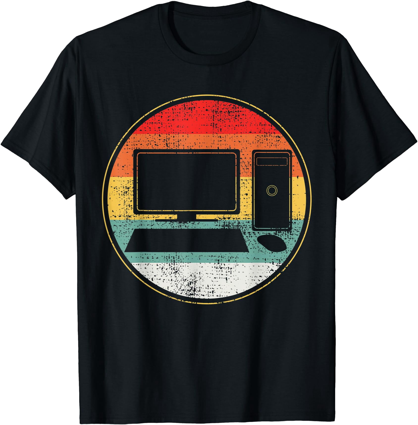 Computer Computer Science IT Support Retro Vintage T-Shirt - Walmart.com