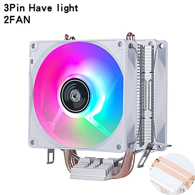 Computer Cooler Processor 2/4/6 Heat Pipe Air-cooled CPU Cooling Fan ...