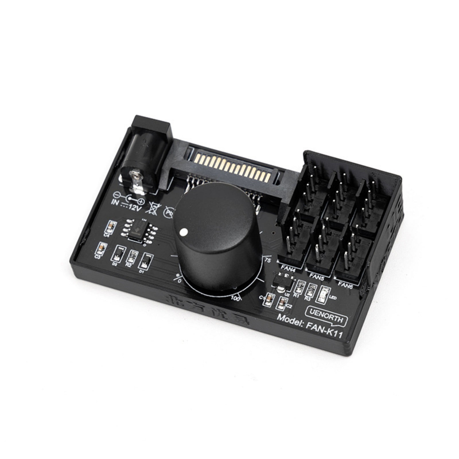 Computer Cooling Fan Speed Controller Fan Support Full For NAS Server 4 ...