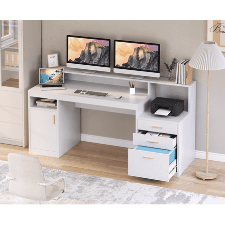 Ikea MICKE Computer Desk, White - Walmart.com