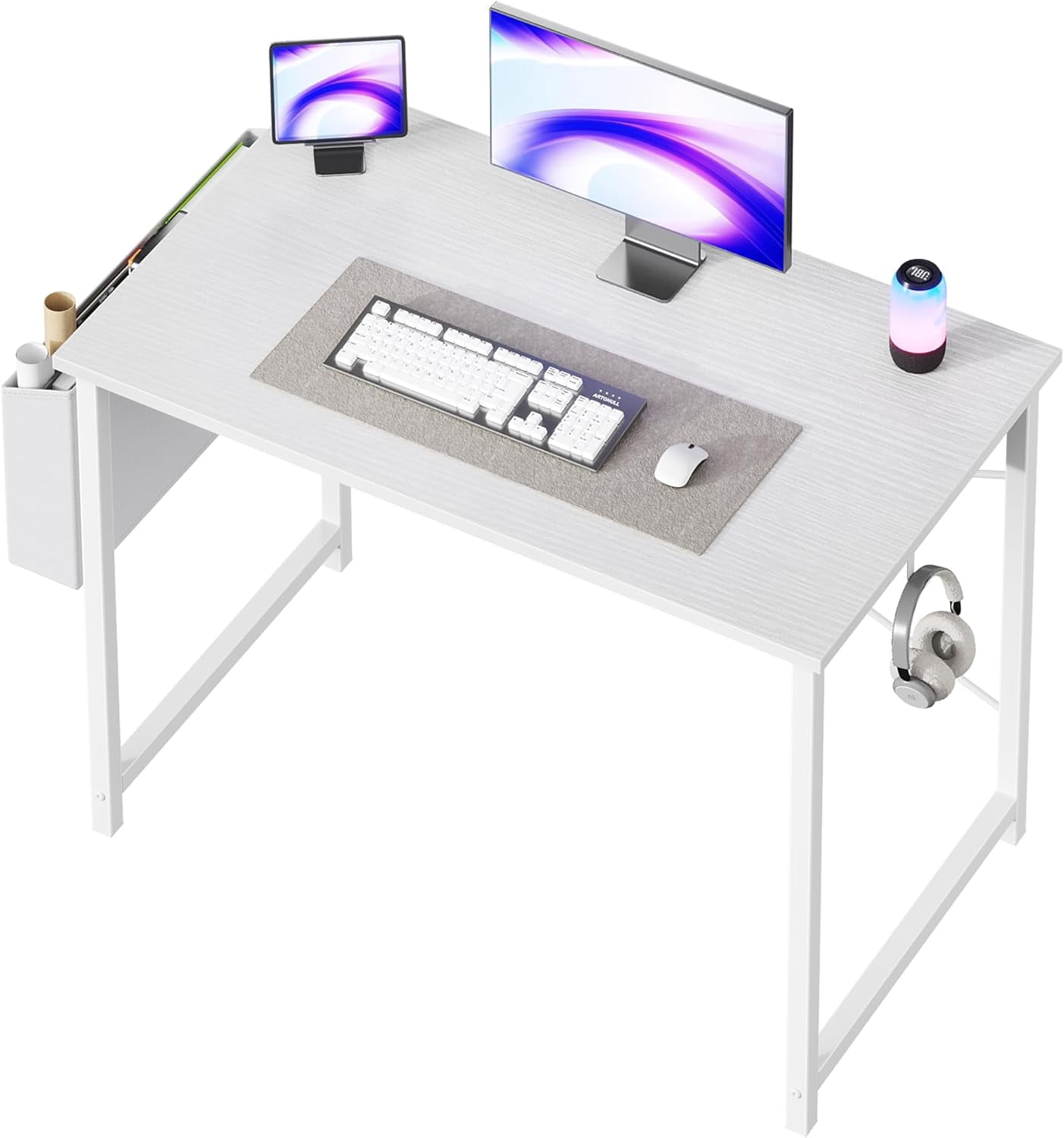 Computer Desk 40 Inch Home Office Desks for Small Spaces, Gaming ...