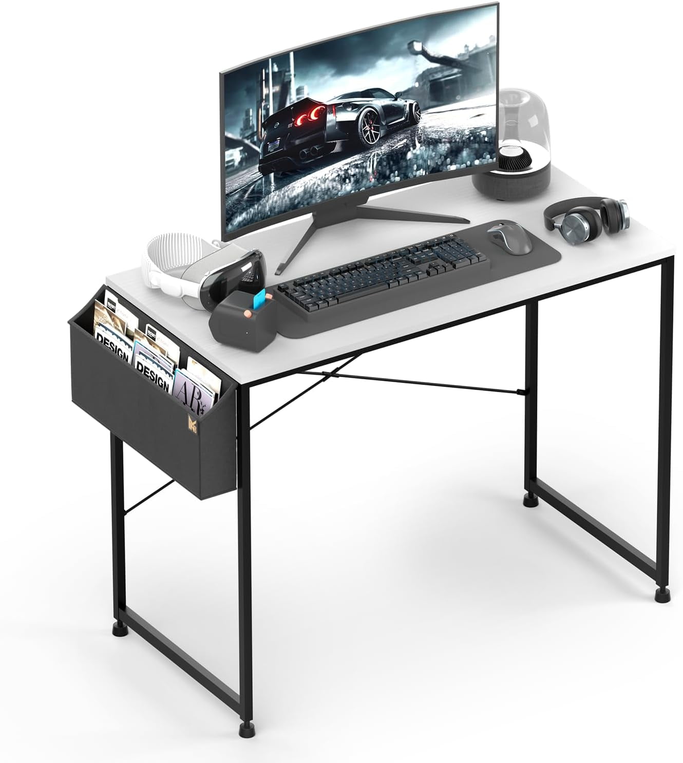 Computer Desk 40 Inches with A Storage Bag, Student Laptop Writing ...