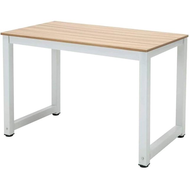 Computer Desk, 43-inch Wooden Work Desk PC Laptop Desk Game Writing ...