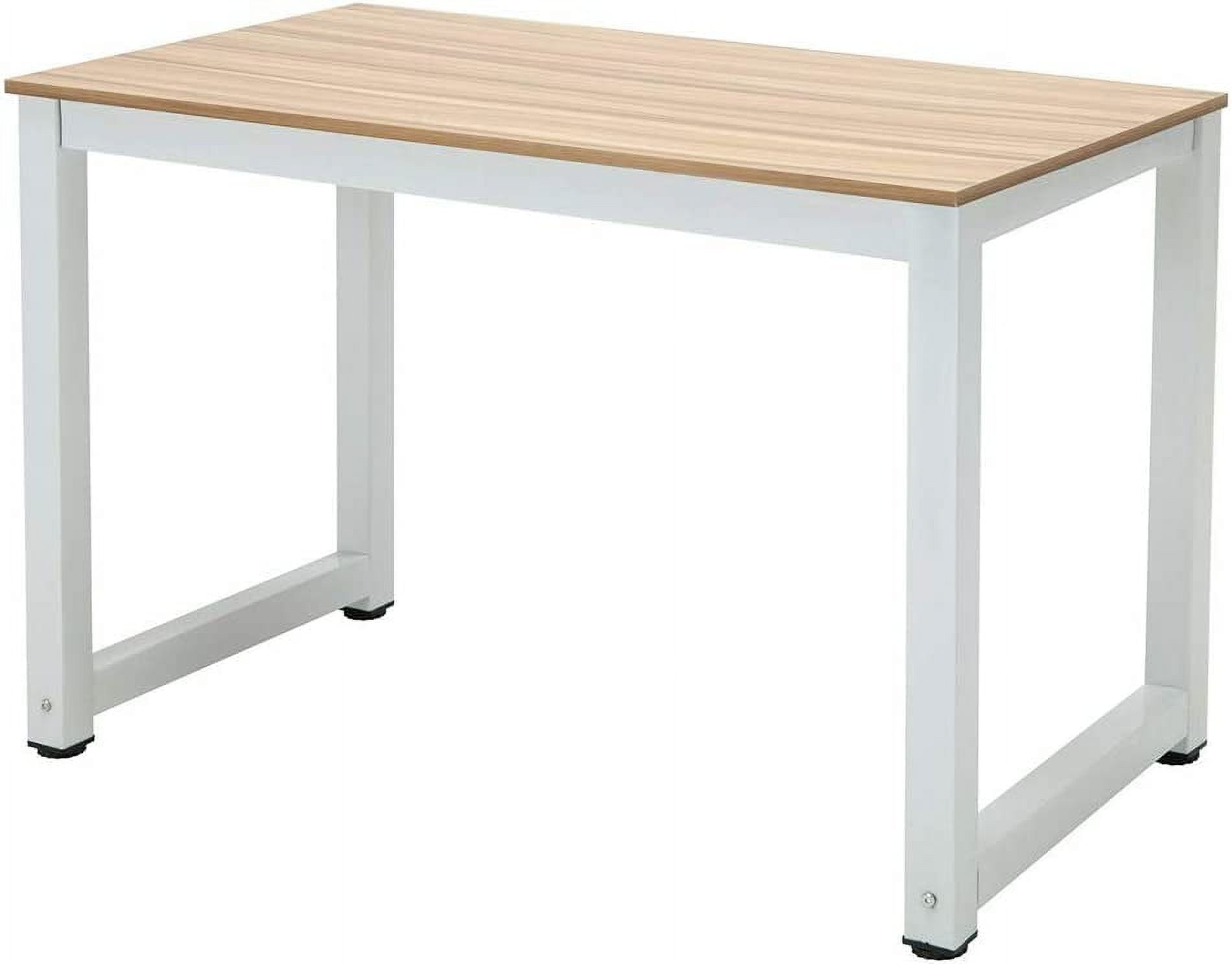 Computer Desk, 43in Wood Work Desk Large Gaming Writing Desk PC Laptop ...