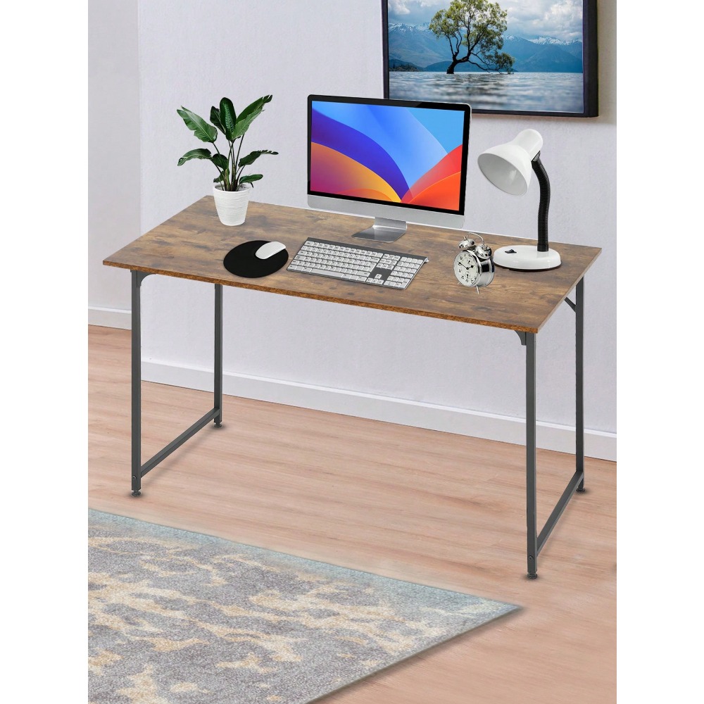 Computer Desk 47 Inch Length Study Writing Table, Adjustable Feet ...