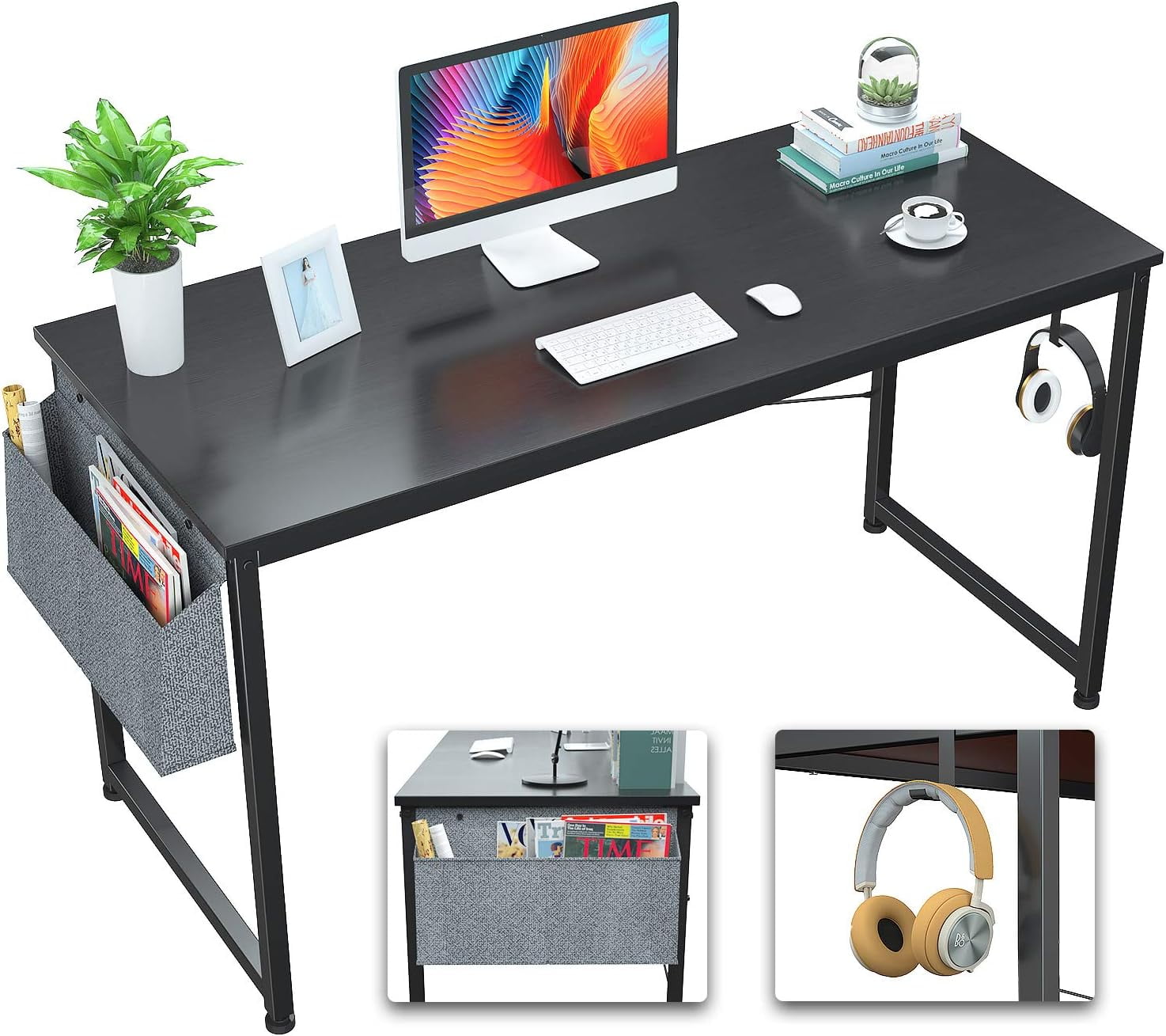 Computer Desk 47" Office Desks Writing Study Desk Modern Simple PC ...