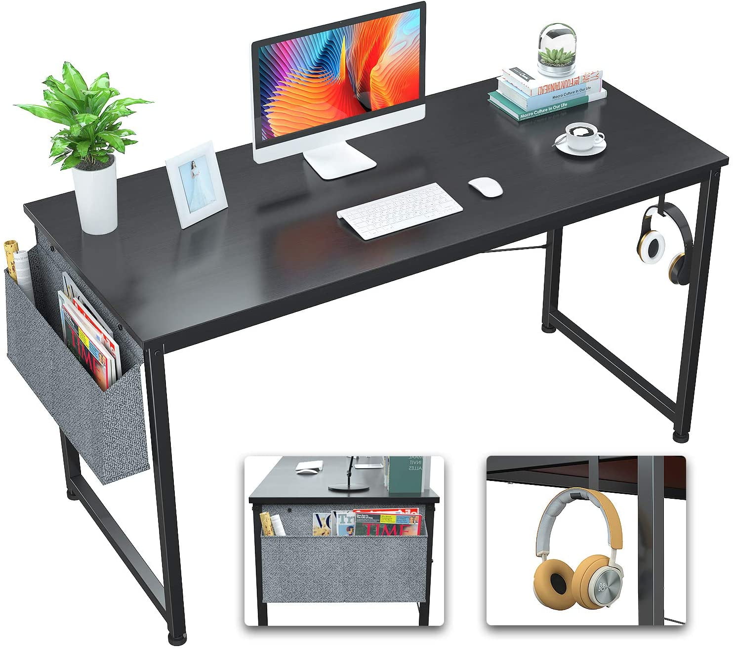 Computer Desk 47" Office Desks Writing Study Desk Modern Simple PC ...