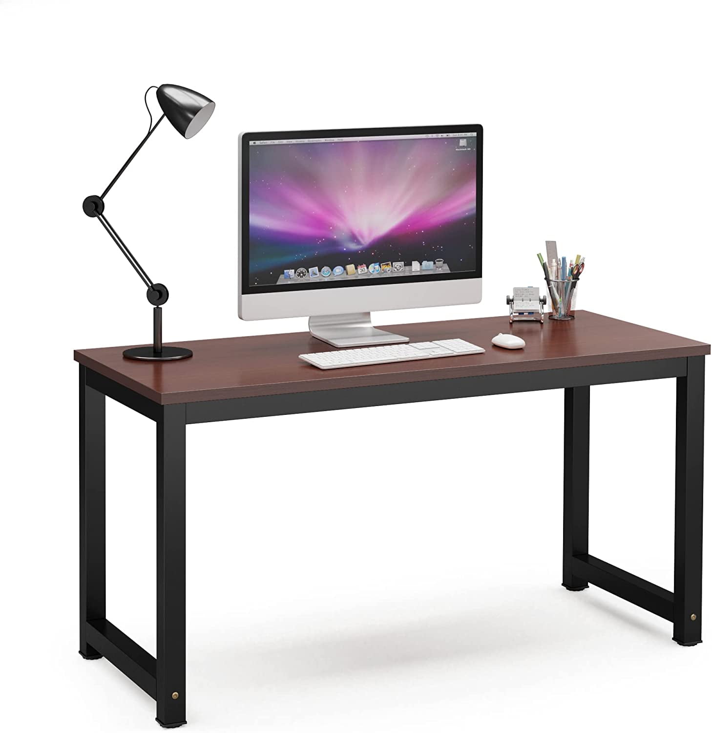 Computer Desk, 55 inch Large Office Desk Computer Table Study Writing ...