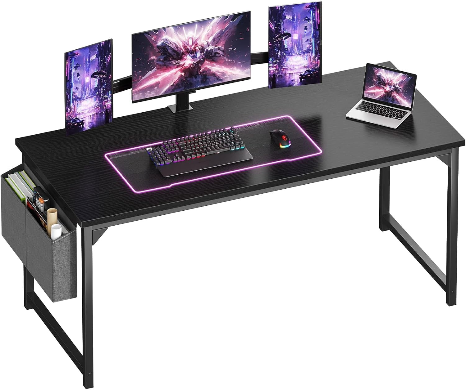 Computer Desk 63 Inch Home Office Desks for Small Spaces, Gaming ...