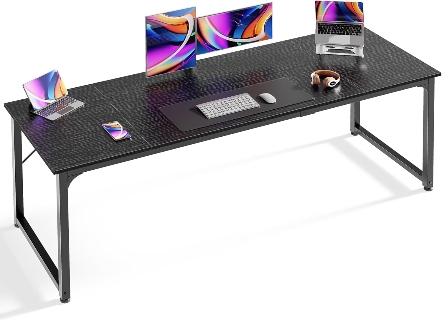 Computer Desk, 70 Inch Office Desk, Gaming Desk with Storage, Writing ...