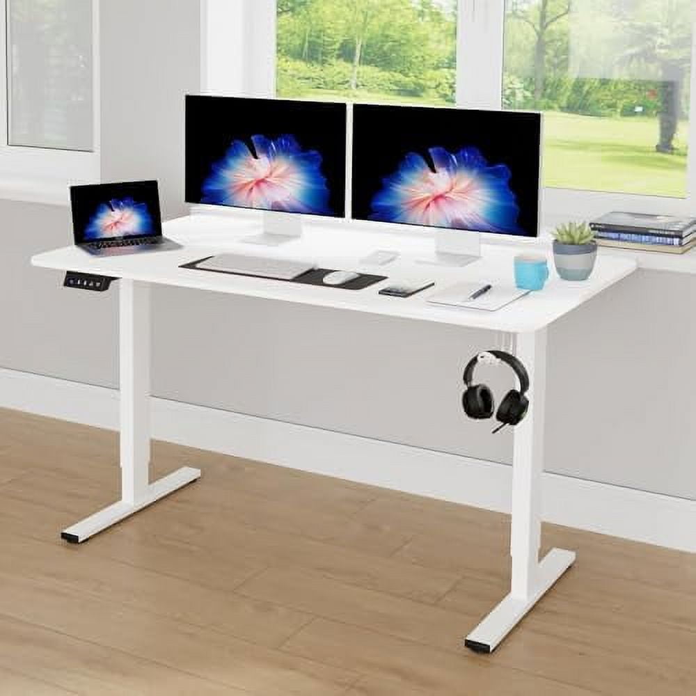 Computer Desk Adjustable Height Computer Workstation Electric Lifting ...