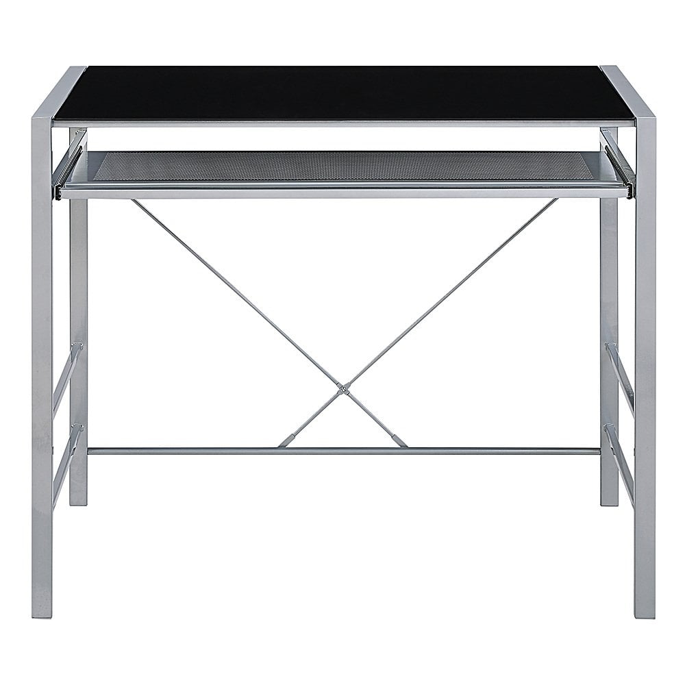 Computer Desk - Black/Silver - Walmart.com