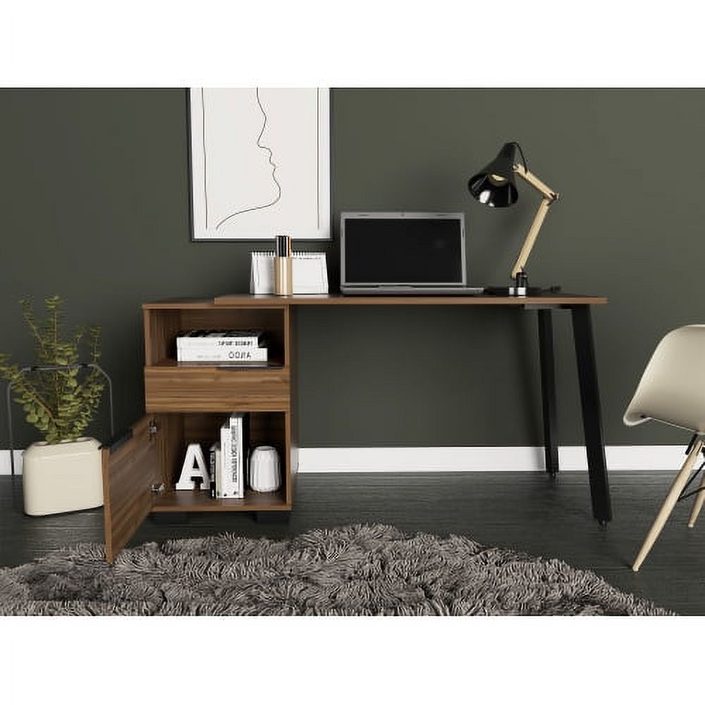 Computer Desk with File Drawer and Cabinet Study Writing Desk Table ...