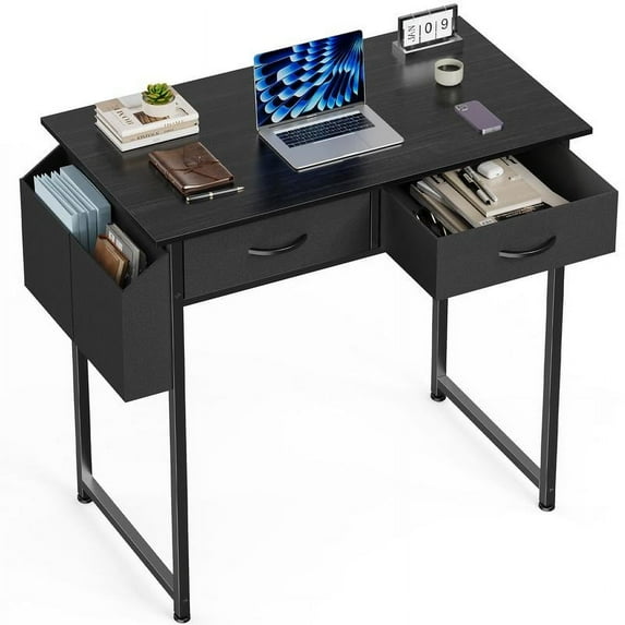 Computer Desk Home Office Bedroom Writing Study PC Table with Storage ...