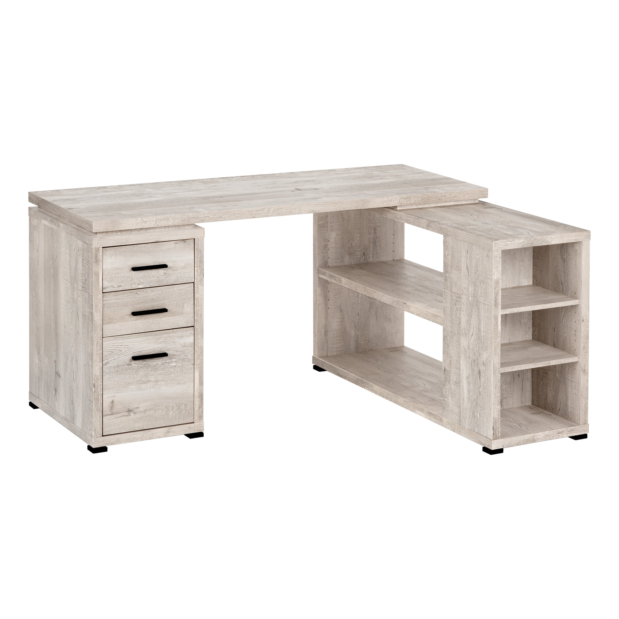 Computer Desk, Home Office, Corner, Left, Right Set-up, Storage Drawers ...