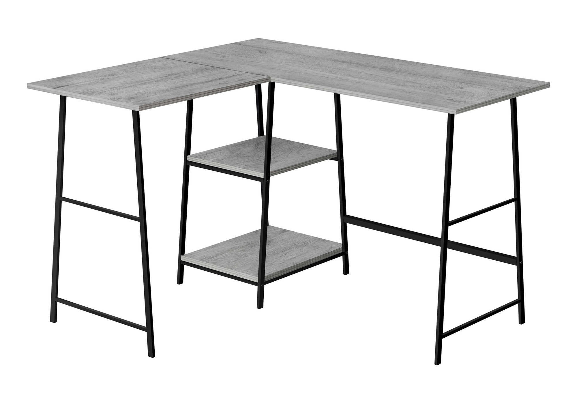 Computer Desk, Home Office, Corner, Storage Shelves, 48"l, L Shape ...