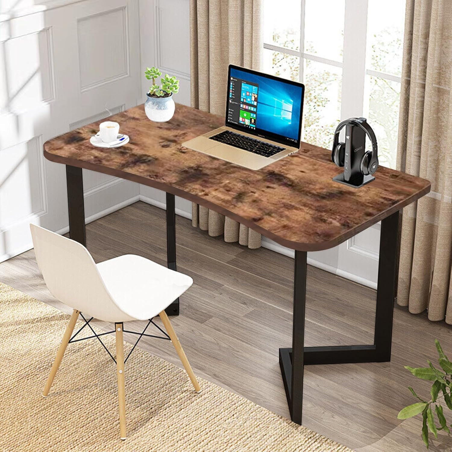 Computer Desk Home Office Desk Writing Desks Study Table Modern White ...