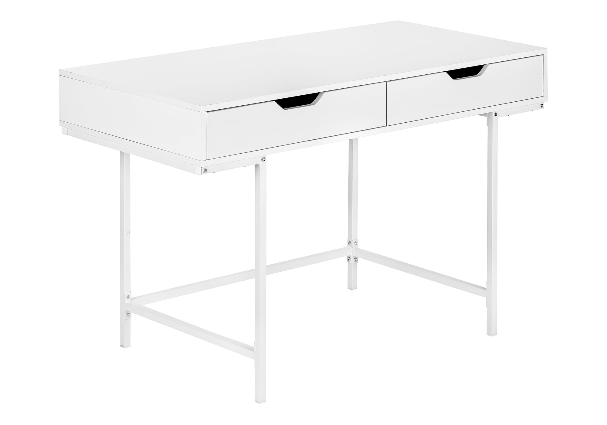 Computer Desk, Home Office, Laptop, Storage Drawers, 48"l, Work, White ...